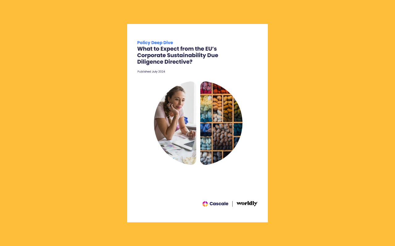 Cascale, Worldly, Release Deep Dive on EU’s Corporate Sustainability Due Diligence Directive ...